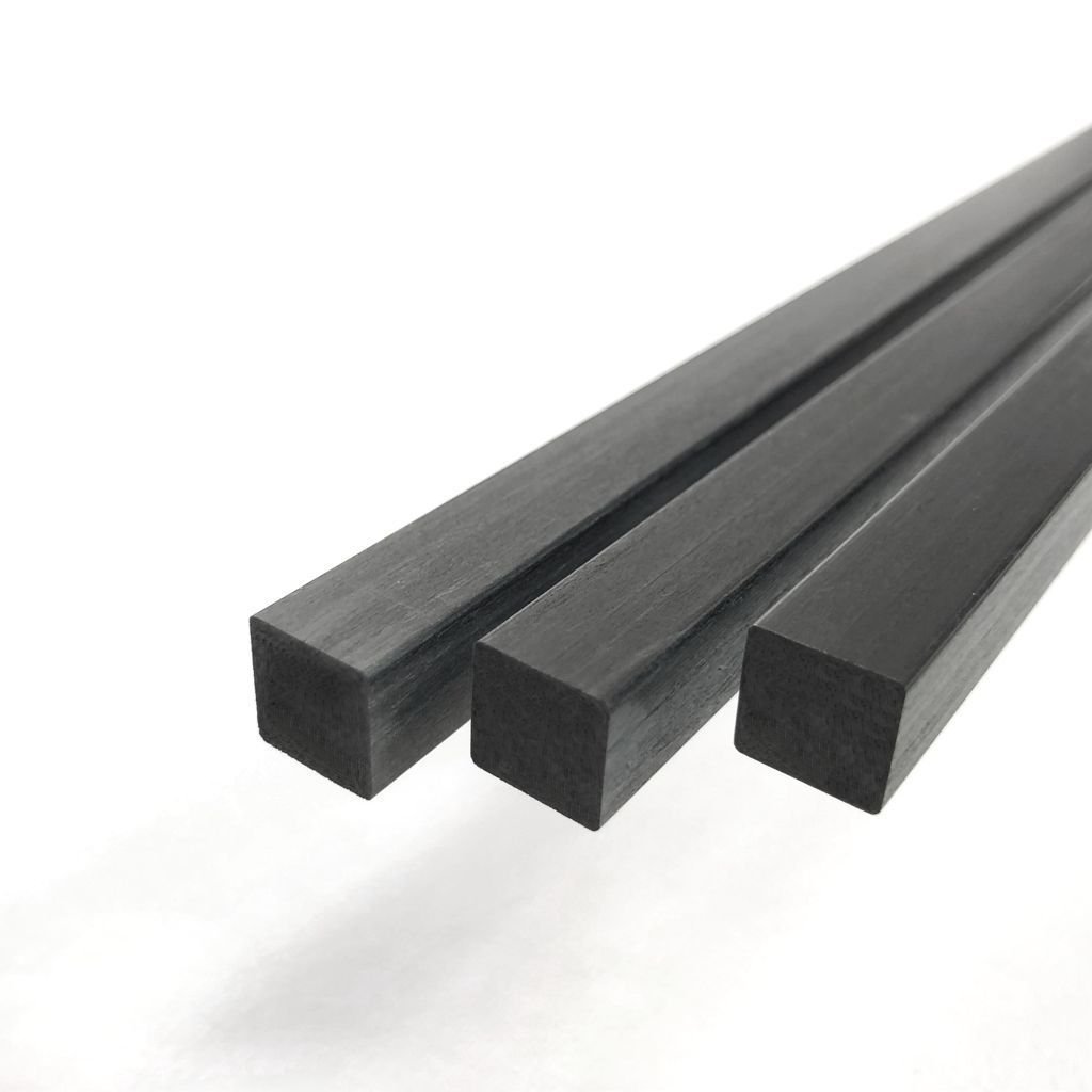 Carbon-Vierkantstab 8,0x8,0 x 1000 mm CFK - C-COMPOSITES Carbon-Shop