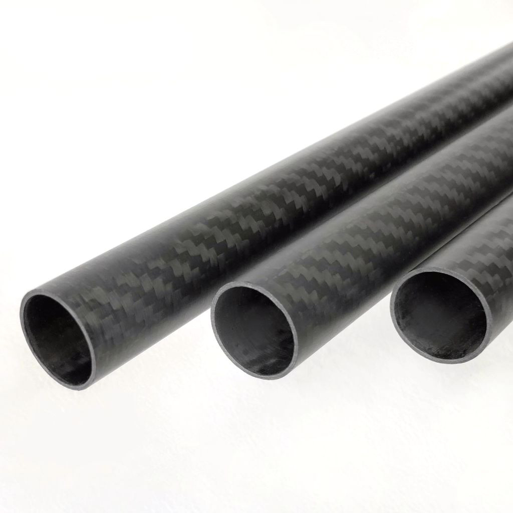 Prepreg Carbon Fibre Tube 20.0x18.0 x 1000 mm matt CFRP - C-COMPOSITE